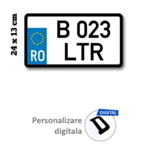 Placa moto Romania (EU) digital
