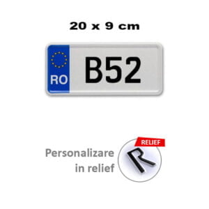 Placa auto super mini Romania