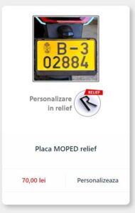 EMITEM PLACI STANDARDIZATE PENTRU MOPEDE si alte vehicule care primesc ...
